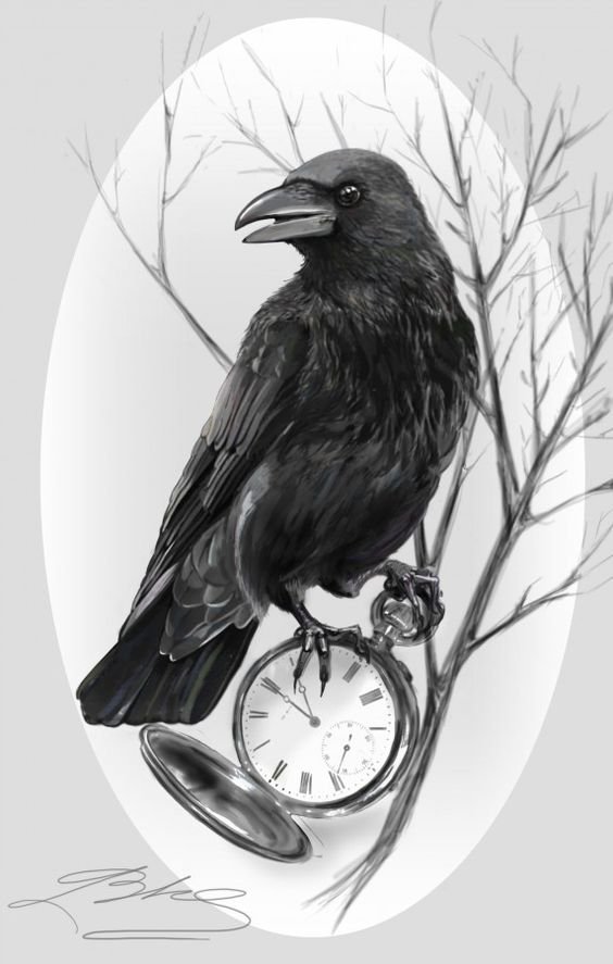 27+ Rabe Tattoos für Männer und Frauen: Bedeutung & Vorlagen-Ideen ...