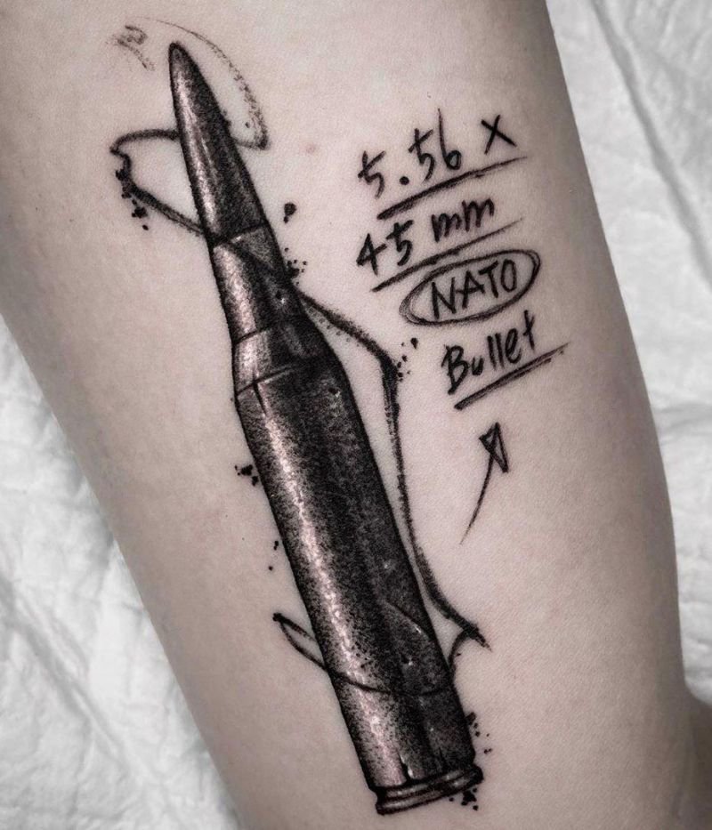 27+ Schöne Bullet Tattoos für Männer und Frauen: Bedeutung & Vorlagen ...