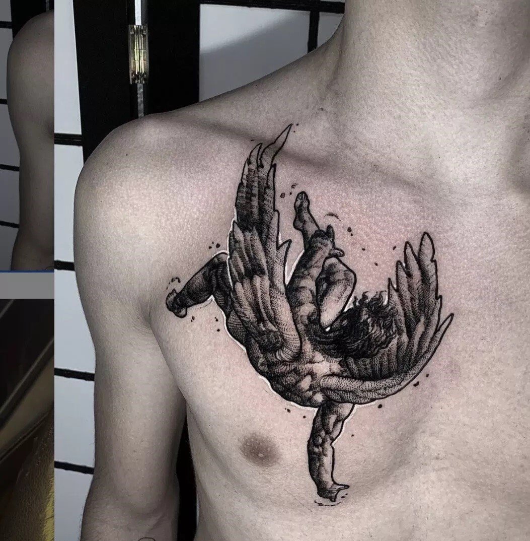 27+ Schöne Engel Tattoos für Männer und Frauen: Bedeutung & Vorlagen ...