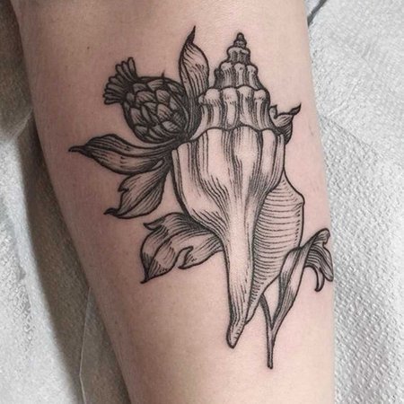 27+ Schöne Muschel Tattoos für Männer und Frauen: Bedeutung & Vorlagen ...