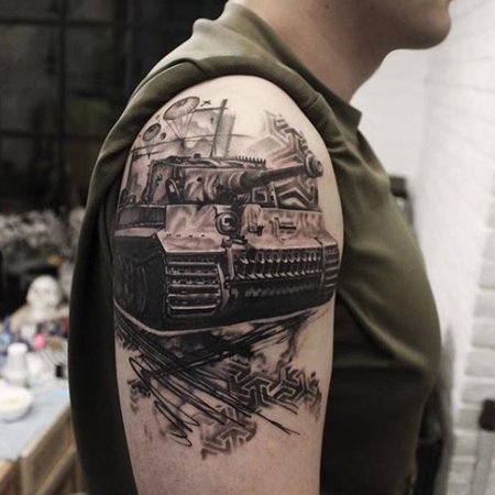 27+ Panzer Tattoo-Ideen: Vorlagen & Bedeutung & Für Männer und Frauen ...