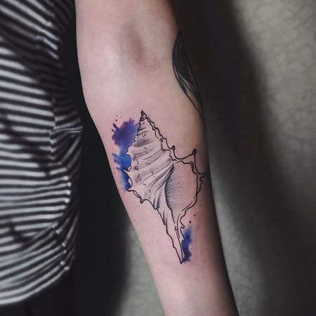 27+ Schöne Muschel Tattoos für Männer und Frauen: Bedeutung & Vorlagen ...
