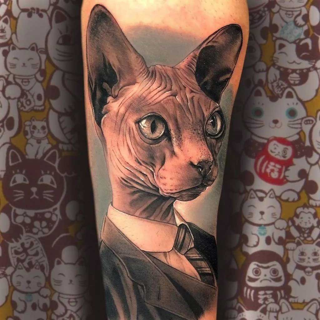 25+ Beste Sphinx Tattoo-Designs für Männer und Frauen: Bedeutung ...