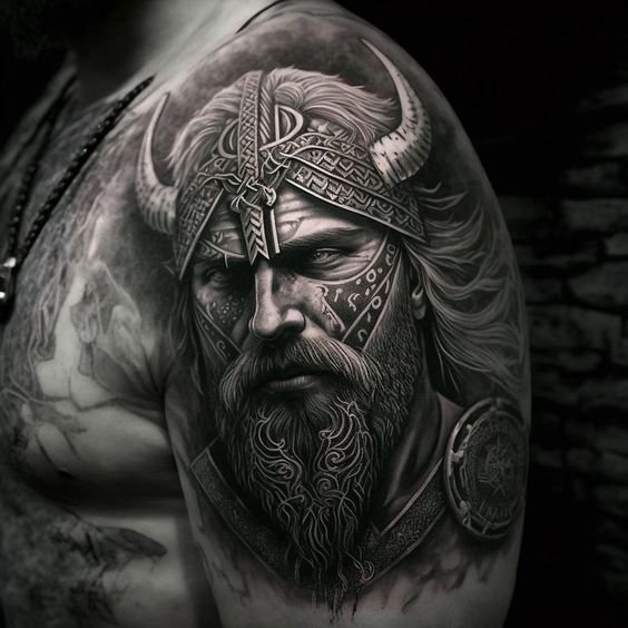 27+ Wikinger Tattoo-Ideen: Vorlagen & Bedeutung & Für Männer und Frauen ...